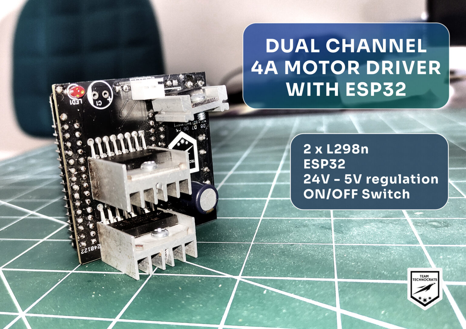 ESP32 Motor Driver Circuit – (4A Per phase dual channel) – Archon Mart ...